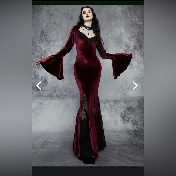 Dolls Kill | Dresses | Iso Dolls Kill Love Like Blood Velvet Dress ...